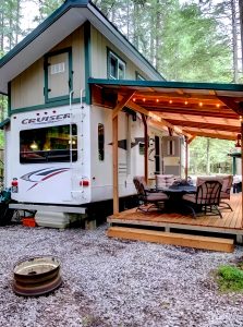 33 Stunning Permanent RV Camper Outdoor Set Up Ideas: Turn Your Site ...