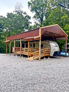 33 Stunning Permanent RV Camper Outdoor Set Up Ideas: Turn Your Site ...