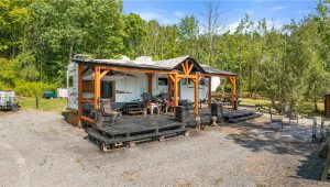 33 Stunning Permanent RV Camper Outdoor Set Up Ideas: Turn Your Site ...