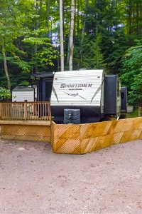 33 Stunning Permanent RV Camper Outdoor Set Up Ideas: Turn Your Site ...