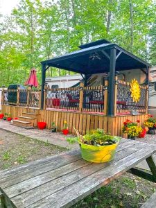 33 Stunning Permanent RV Camper Outdoor Set Up Ideas: Turn Your Site ...