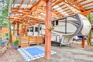 33 Stunning Permanent RV Camper Outdoor Set Up Ideas: Turn Your Site ...