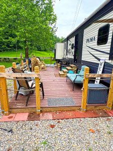 33 Stunning Permanent RV Camper Outdoor Set Up Ideas: Turn Your Site ...