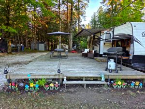 33 Stunning Permanent RV Camper Outdoor Set Up Ideas: Turn Your Site ...