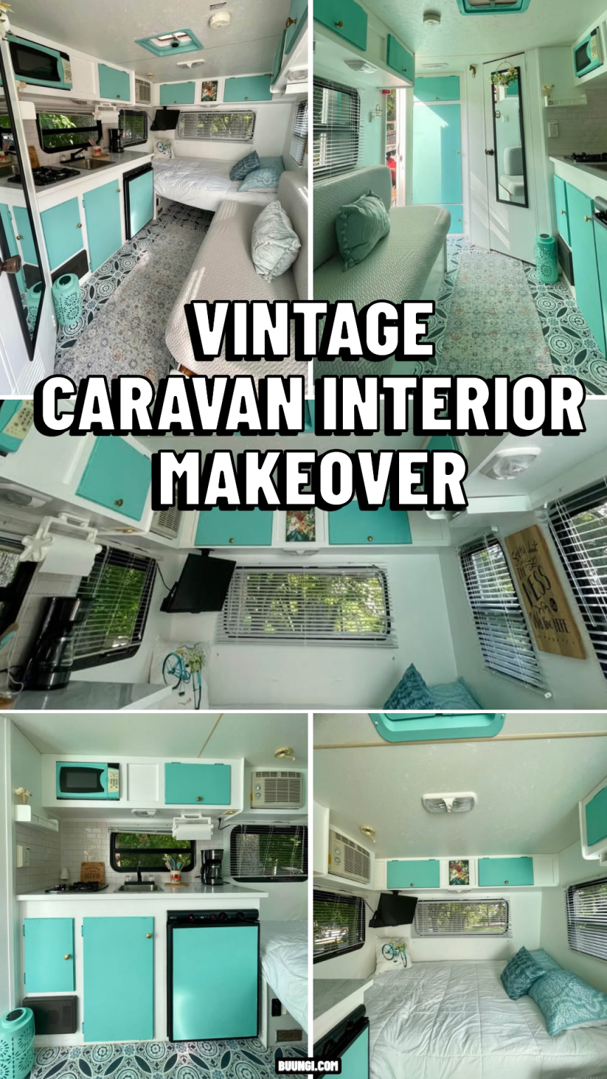 A Stunning Vintage Caravan Interior Makeover: Retro Charm Meets Fresh Style